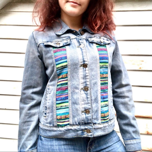 Life Style | Jackets & Coats | Unique Bohemian Denim Jacket | Poshmark